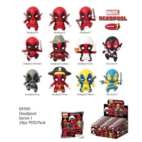 MARVEL - Deadpool Series 1 - 3D Foam Bag Clip surprise – Deriv'land